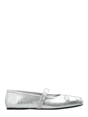 Marni Metallic Ballerina Shoes - Silver
