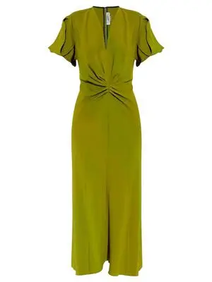 Victoria Beckham V-neck Dress - Green