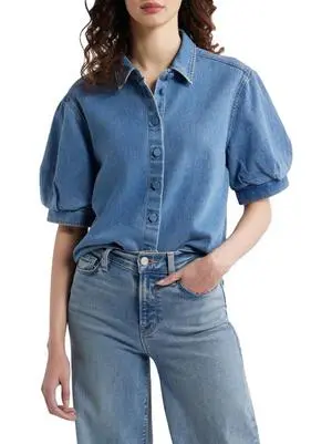 FRAME FRAME The Billow Sleeve Denim Shirt