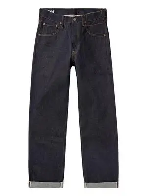 Visvim Social Sculpture 01 Straight-leg Selvedge Jeans - Blue