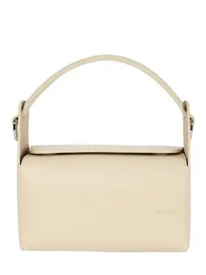 WE-AR4 The Pastry Box 20 Leather Top Handle Bag - Beige