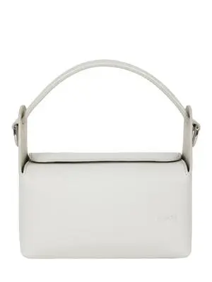WE-AR4 The Pastry Box 20 Leather Top Handle Bag - Ice Grey