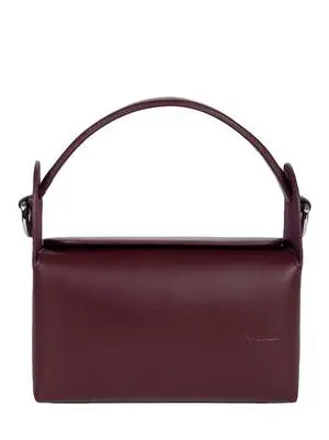 WE-AR4 The Pastry Box 20 Leather Top Handle Bag - Mulberry
