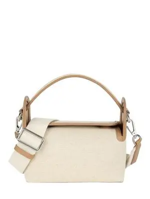 WE-AR4 The Pastry Box 20 Leather Top Handle Bag - Natural