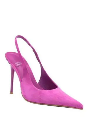 Jeffrey Campbell Jeffrey Campbell Slingback Pointed Toe Pumps Magenta Suede