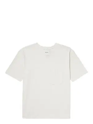 DRAKE'S Cotton-jersey T-shirt - Neutrals