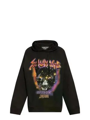 Versace Printed Hoodie - Black