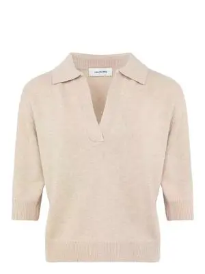 YVES SALOMON Yves Salomon Knitted Polo Shirt