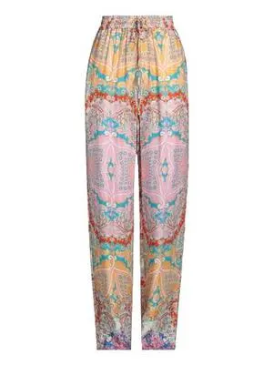 Sandro Paisley Print Viscose Pants - Yellow