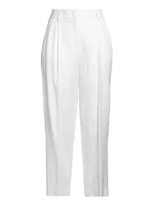 Peserico Tapered Twill Pants - White