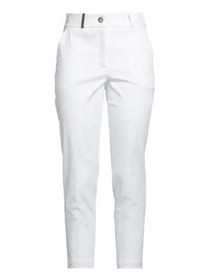 Peserico Tapered Slim Fit Trousers - White