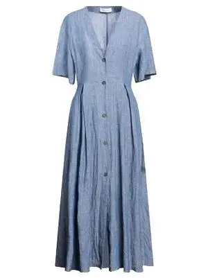 Fabiana Filippi Maxi Linen Dress - Blue