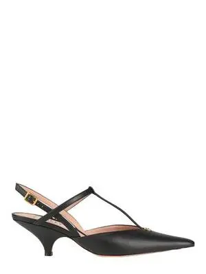 Bally Leather Slingback Pumps - Black