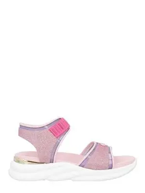 BALDININI Leather Wedge Sandals - Pink