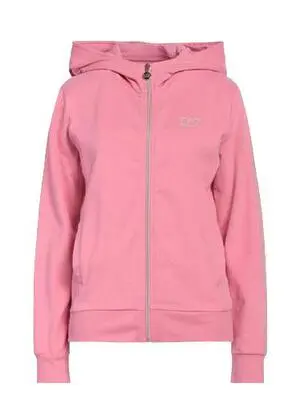 EA7 Cotton-elastane Blend Sweatshirt - Pink