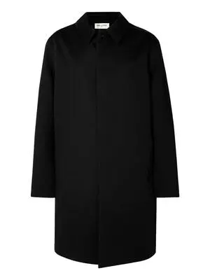 Saint Laurent Cotton-blend Twill Car Coat - Black