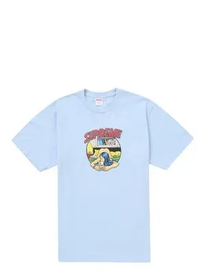 Supreme Bedroom Tee Shirt (ss25) Powder Blue