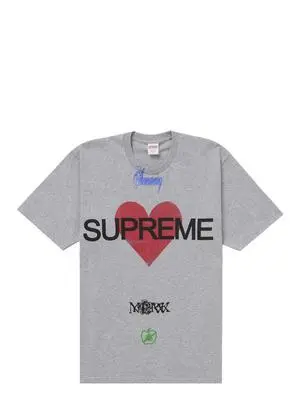 Supreme Announcing Tee Shirt Heather Grey