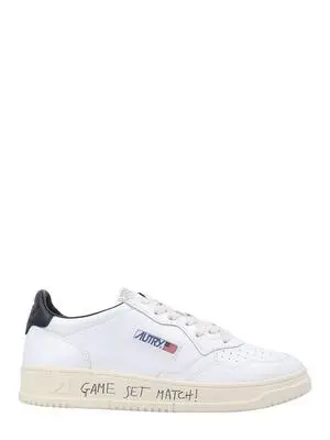 AUTRY Medalist Leather Low Top Sneakers White/black