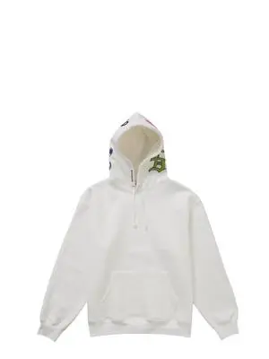 Supreme Logo Hooded Sweatshirt - White