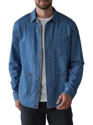 THE NORMAL BRAND Lightweight Denim Overshirt - Medium Wash