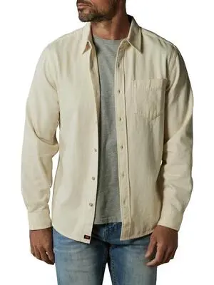 THE NORMAL BRAND Denim Button-up Shirt Ecru