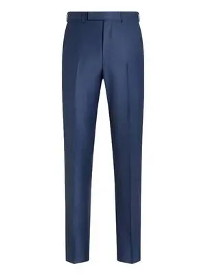 ZEGNA ZEGNA Flat Front Wool Trousers
