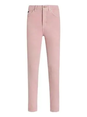 Dolce & Gabbana Logo-plaque Jeans - Pink