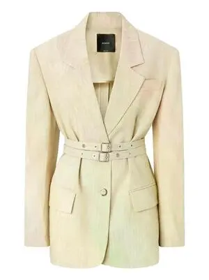 Pinko Belted Blazer - Neutrals