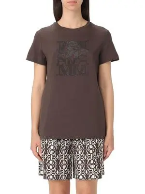 Max Mara Max Mara Logo T-Shirt Brown