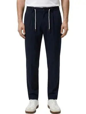Eleventy Tailored Drawstring Trousers - Blue