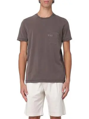 FAY T-shirt Men Brown