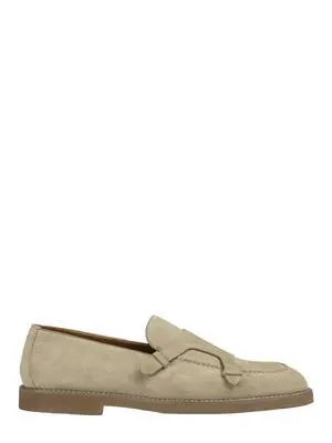 DOUCAL'S Doucal's Suede Monk Strap Shoes Sand