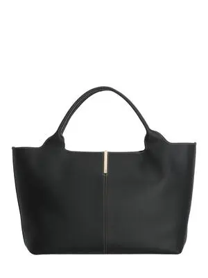 TOD'S Medium Leather Tote Bag - Black