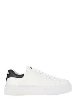 Prada Leather Platform Sneakers - White