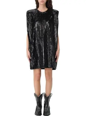 GOLDEN GOOSE Embellished Sequined Mini Dress - Black