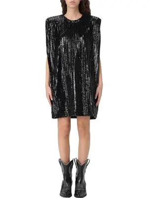 GOLDEN GOOSE Embellished Sequined Mini Dress - Black