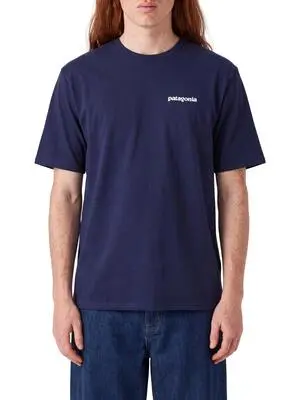PATAGONIA Logo Print Recycled Cotton-blend T-shirt