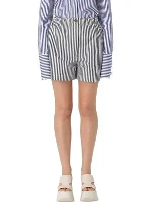 Sportmax Striped Shorts - Black