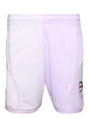 Martine Rose Half And Half Football Shorts - Purple