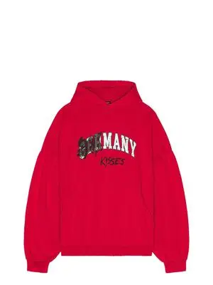 Balenciaga Round Hooded Sweatshirt - Red