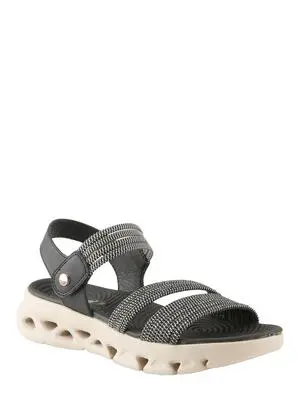 SPRING STEP SHOES Garlina Platform Wedge Sandal - Black