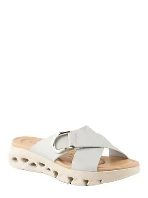 SPRING STEP SHOES Gaige Slide Sandal - Silver