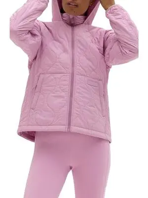 HALFDAYS Bessie Packable Puffer Jacket - Amethyst