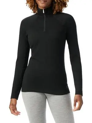 Smartwool Smartwool Merino Wool Blend Quarter-Zip Top Black