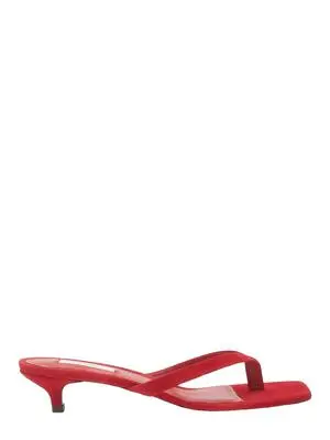 TOTEME Kitten Heel Flip Flop - Scarlet