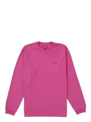 Supreme Small Box Long Sleeve Tee Shirt - Pink