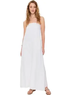 Mikoh Thani Strapless Maxi Dress - Foam