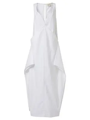 Khaite Kenith Cotton Maxi Dress - White