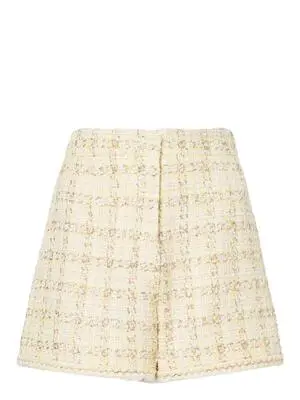 Giambattista Valli Checked Cotton-blend Shorts - Multicoloured